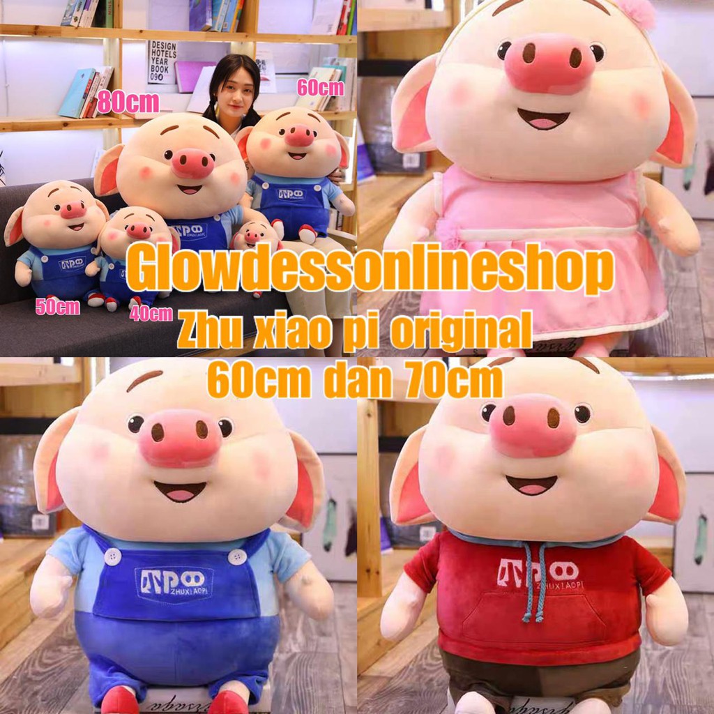 Jual BONEKA BABI PIG ZHU XIAO PI COSTUM KODE BPIG0018 UKURAN 50CM,60CM ...