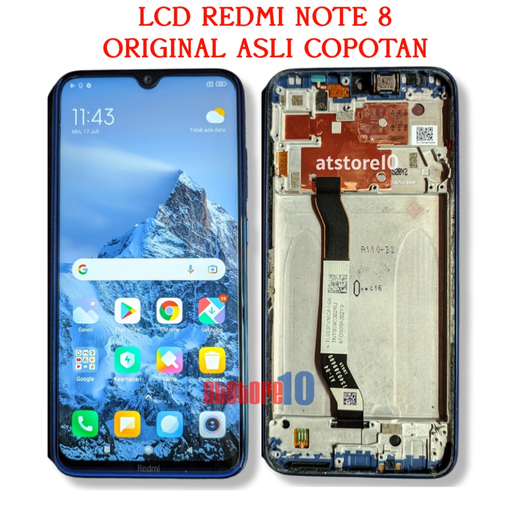 Jual LCD TOUCHSCREEN XIAOMI REDMI NOTE 8 FULLSET FRAME TULANGAN ...