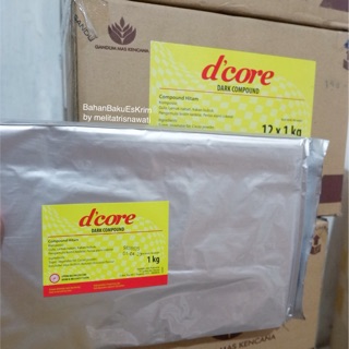 Jual DCORE d’core coklat batang kemasan 1kg/dark compound/coklat kiloan ...