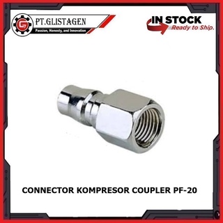 Jual Quick Coupler PF 20 Sambungan Selang Kompresor Recoil Cuk Kopler ...
