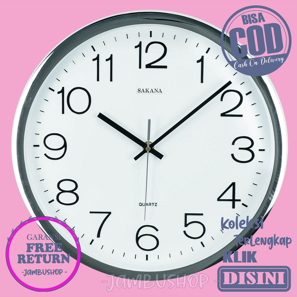 Jual Jam Dinding Kantor Jamdinding Polos Minimalis Hiasan Dinding ...