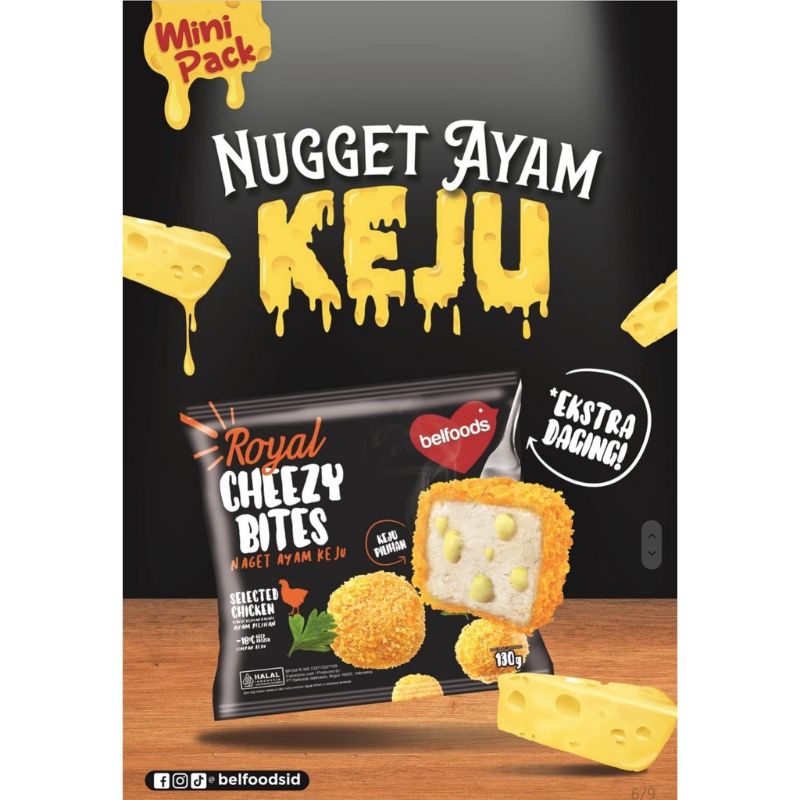 Jual Nugget Ayam Isi Keju Belfood Royal Cheezy 130gr | Shopee Indonesia