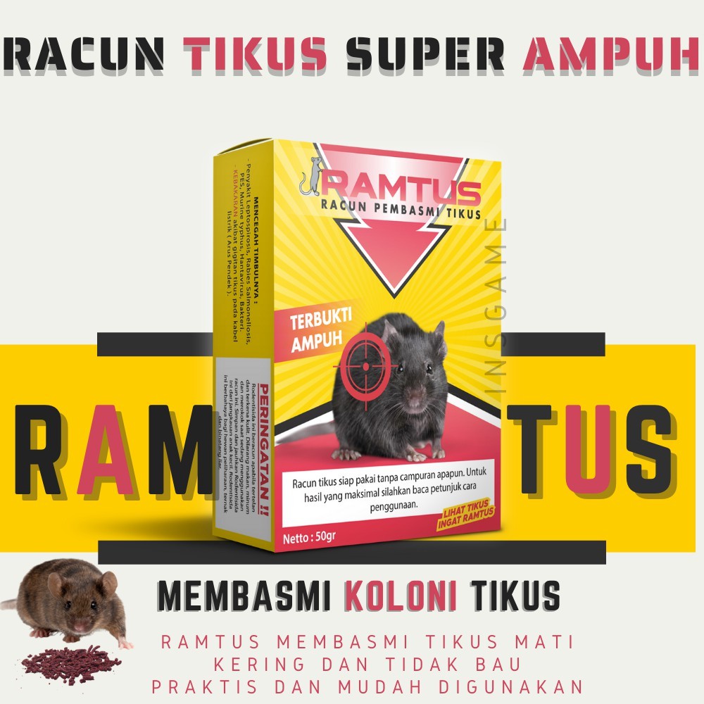 Jual Pembasmi Racun Tikus Paling Ampuh Mati Kering Tidak Bau RAMTUS ...