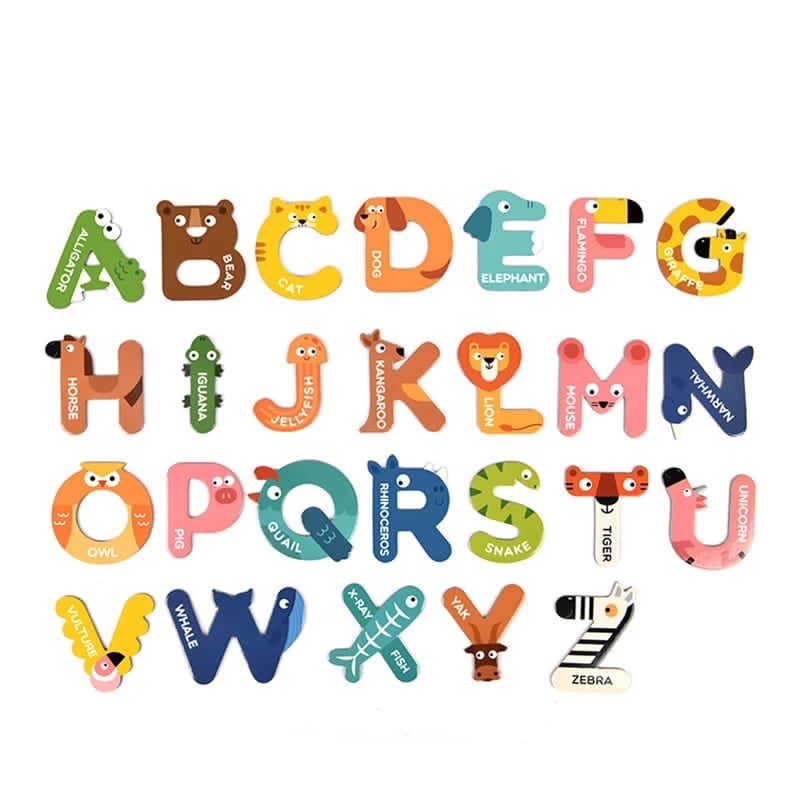 Jual Alphabet Letter Magnets Animal | Shopee Indonesia