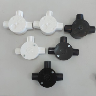 Jual TEE DOS CABANG 3 20MM BOSS HITAM sambungan pipa listrik tebal Tdus ...