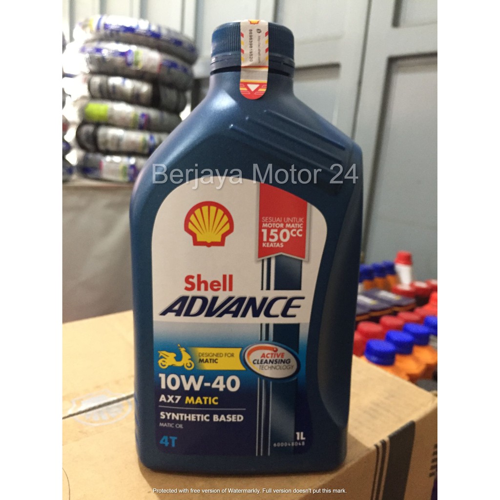 Jual OLI MESIN / OLI MOTOR SHELL AX7 MATIC 1 LITER / 1 L | Shopee Indonesia