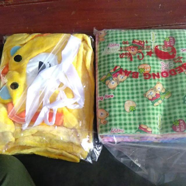 Pernel bayi . Bedong bayi isi 6pc setengah lusin size 110x90 | Shopee ...