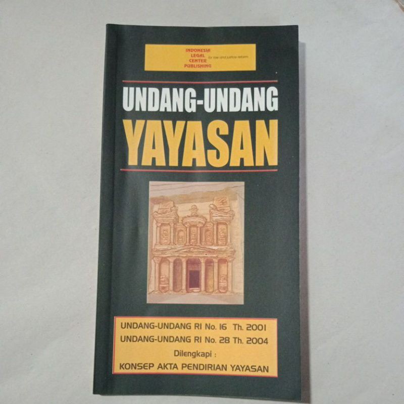 Jual BUKU ORIGINAL UNDANG - UNDANG YAYASAN. | Shopee Indonesia