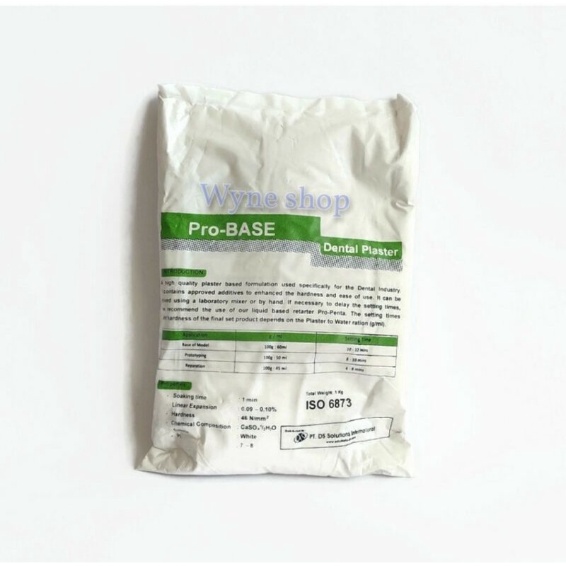 Jual Gips Putih / Pro Base / Gip Putih / Bubuk Putih Gigi | Shopee ...