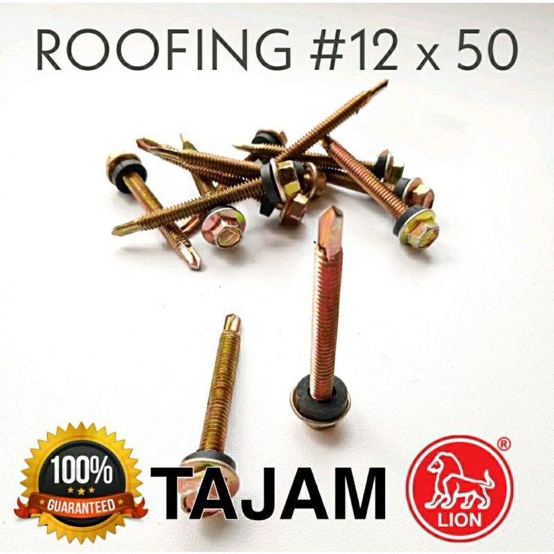 Jual Baud Baja Ringan #12X50 Baut Roofing 5Cm | Shopee Indonesia