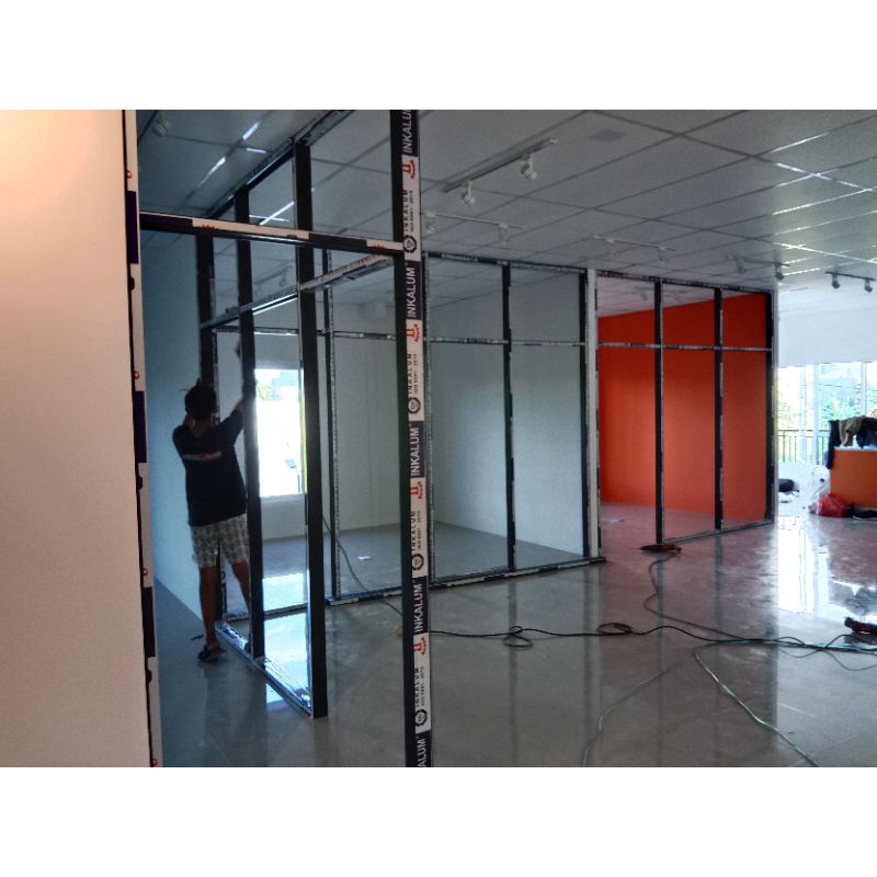 Jual partisi kaca sekat ruang | Shopee Indonesia