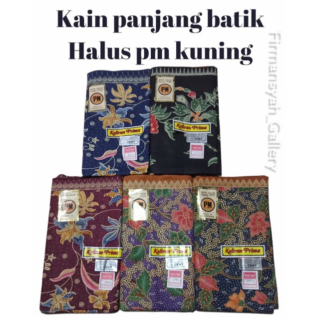 Jual Samping Batik Halus / Kain Panjang Batik PM Biru/jarik Batik/ kain panjang pm kuning ...
