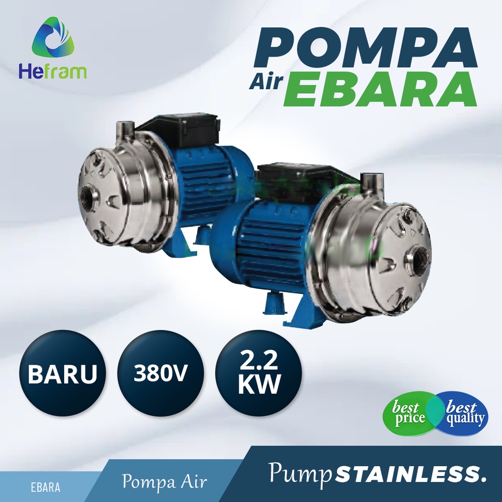 Jual Pompa Air Ebara 2CDX200/30 3HP 380V Centrifugal Pump Stainless | Shopee Indonesia