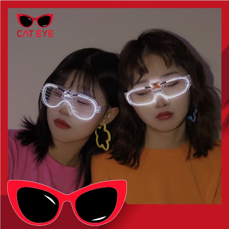 Jual PROMO Kacamata Lampu LED Luminous / Kacamata Lampu Neon Led ...