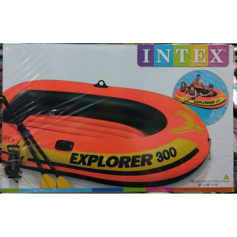 Jual Perahu intex 58332 explorer 300 gratis pompa dan dayung kapasitas ...