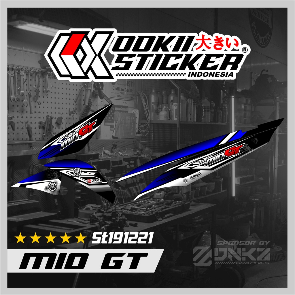 Jual Stiker Mio GT Decal Striping Mio GT Premium Racing ST191221 OOKII ...