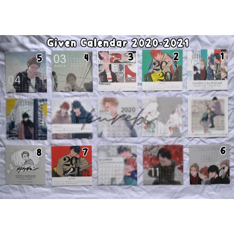 Jual given / calendar 2020 & 2021. | Shopee Indonesia