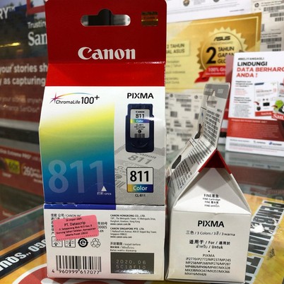 Jual Tinta Canon CL-811 Color Original (Datascrip) | Shopee Indonesia