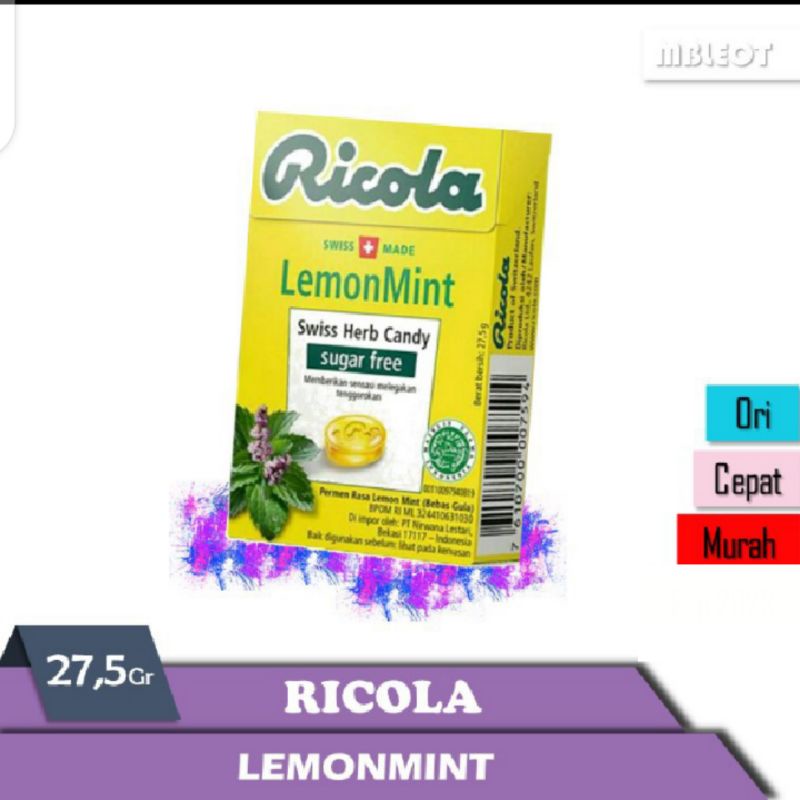 Jual Ricola Permen 27,5 Gr Rasa Lemon | Shopee Indonesia