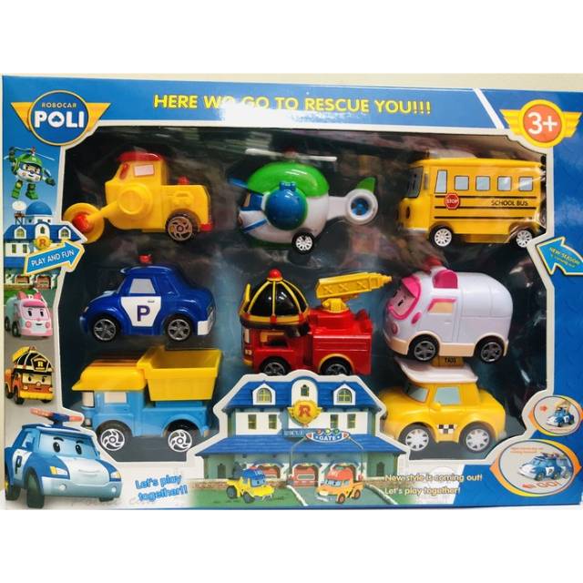 Jual Mainan anak robocar poli isi 8 | Shopee Indonesia