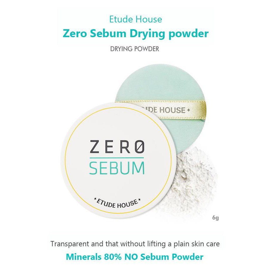 Jual ETUDE HOUSE Zero Sebum Powder 6g | Shopee Indonesia