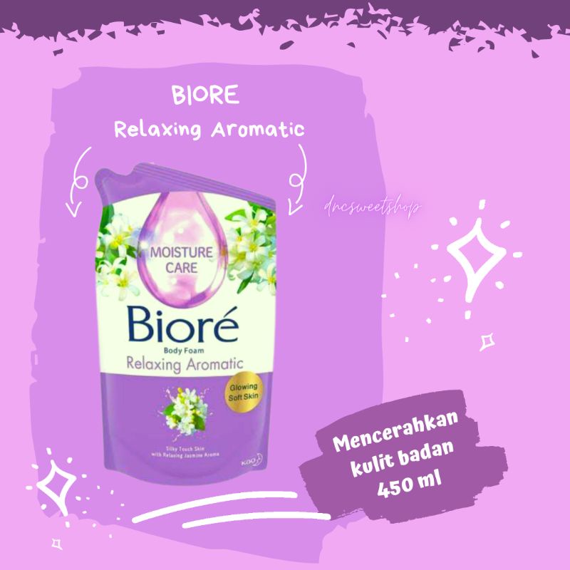 Jual Biore Beauty Body Foam Relaxing Aromatic 450 ml (Sabun Mandi Cair ...