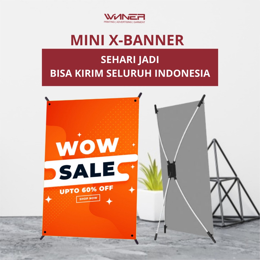 Jual Mini X Banner / Mini X / Rangka Mini X Banner / Kaki Mini X Banner ...