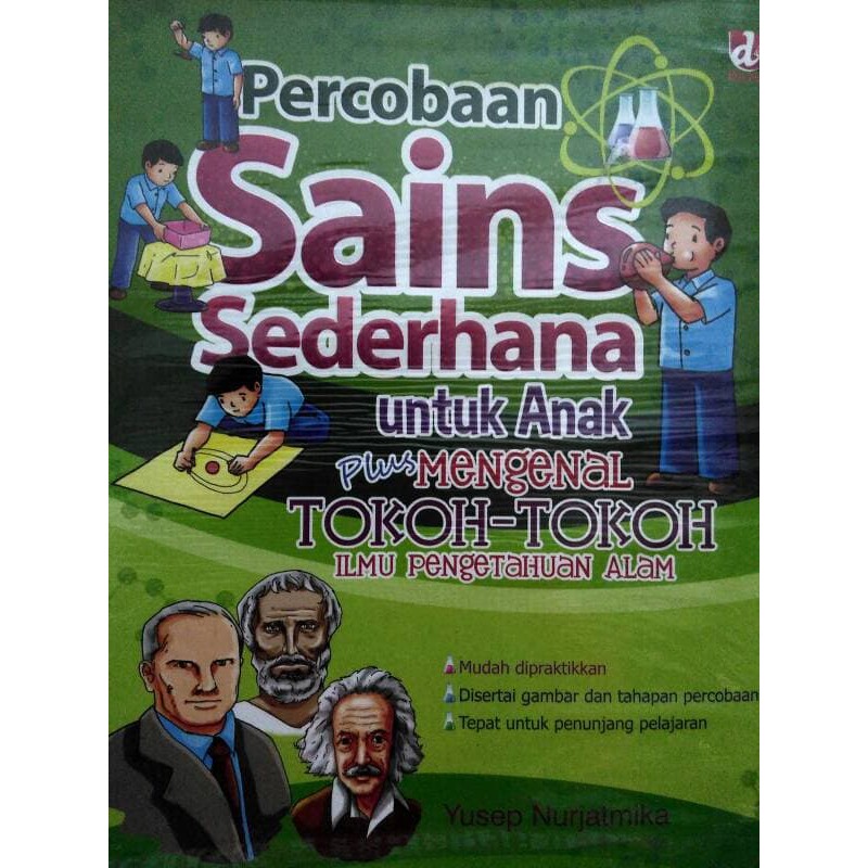 Jual Buku percobaan Sains sederhana untuk anak plus mengenal tokoh ...