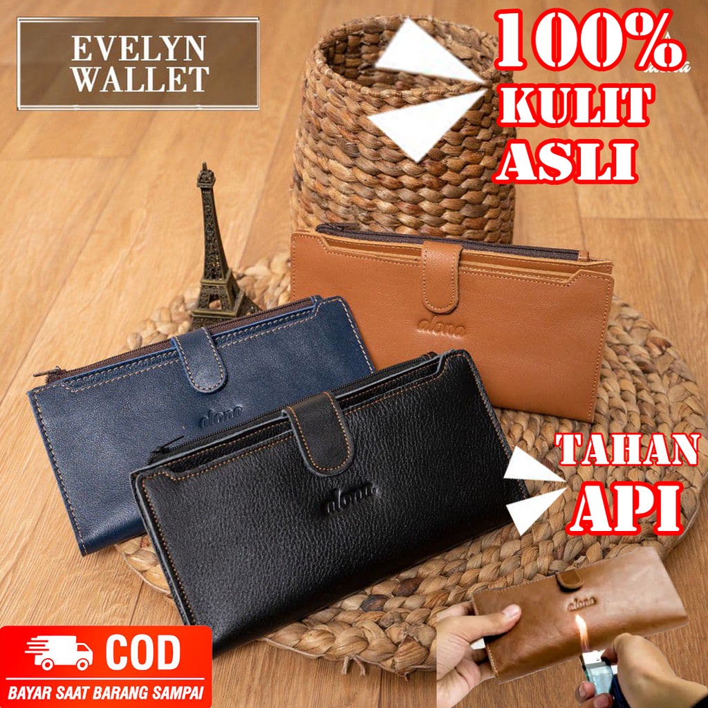 Jual DOMPET WANITA KULIT ASLI PANJANG ALONA EVELYN CEWEK WANITA BRANDED ORIGINAL KEKINIAN ...