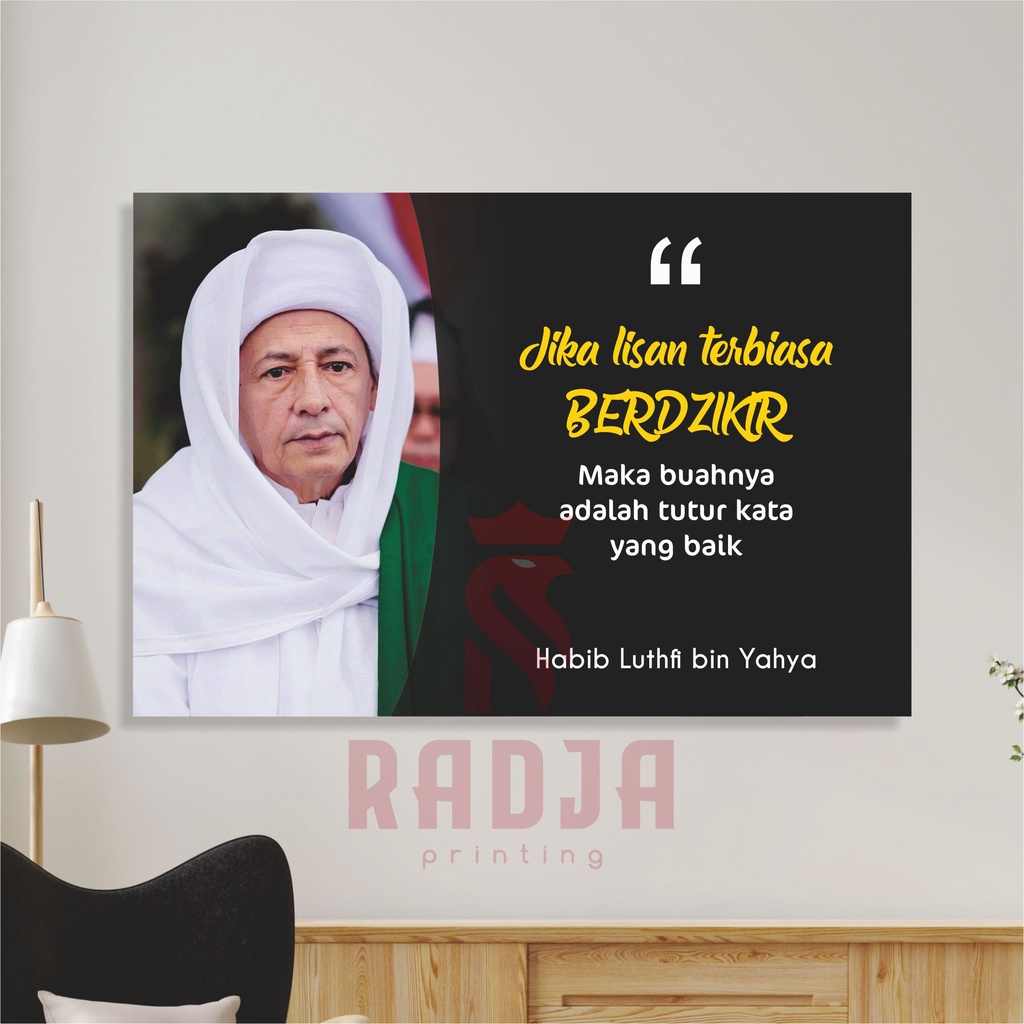 Jual Poster Nasehat Ulama (Habib Luthfi) 20x30cm Hiasan Dinding ...