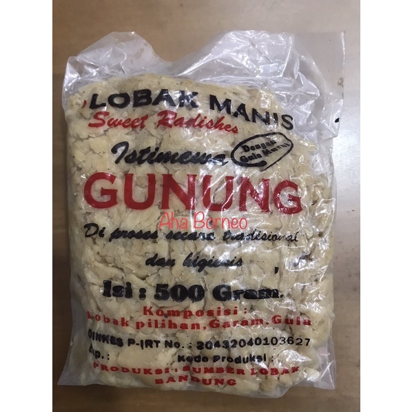 Jual Lobak Manis 500gr Cap Gunung Gula Murni Sweet Radish | Shopee ...