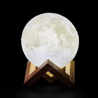 Jual Moon Lamp Light / Lampu Tidur Bulan 15CM 16 warna RGB | Shopee ...