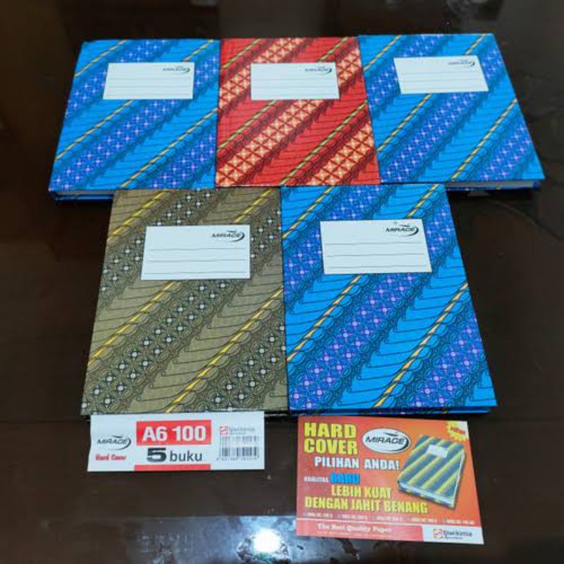 Jual Hard Cover Book Mirage A6 isi 100 lembar | Shopee Indonesia