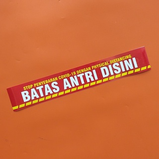 Jual Stiker Batas Antrian - Stiker Penanda Antrian - Stiker Tanda Batas ...