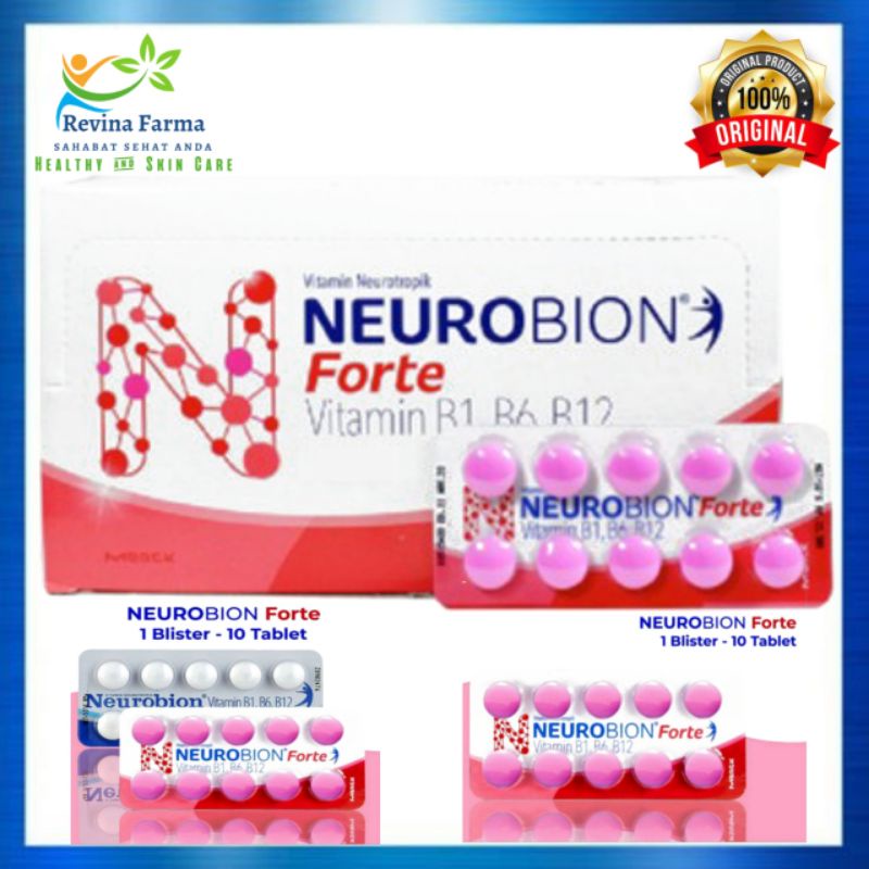 Jual Neurobion Forte 5000mg 1 Strip isi 10 Tablet Neurobion Pink ...