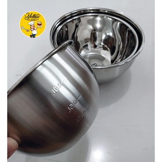 Jual MANGKOK STAINLESS TEBAL DENGAN TAKARAN LTR | Shopee Indonesia