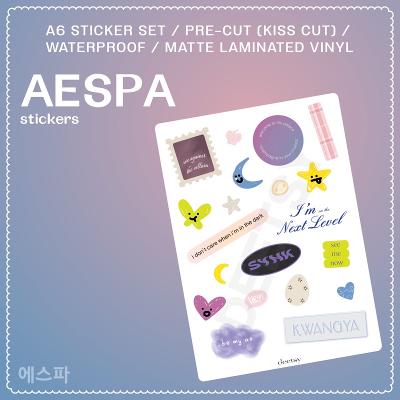 Aespa Sticker Pack | Shopee Indonesia