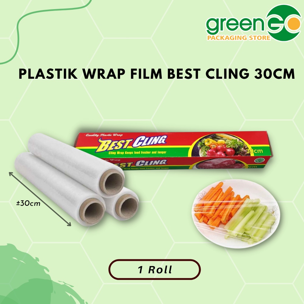 Jual PLASTIK WRAP BEST CLING 30CM WRAPPING FILM BENING HALAL PEMBUNGKUS ...