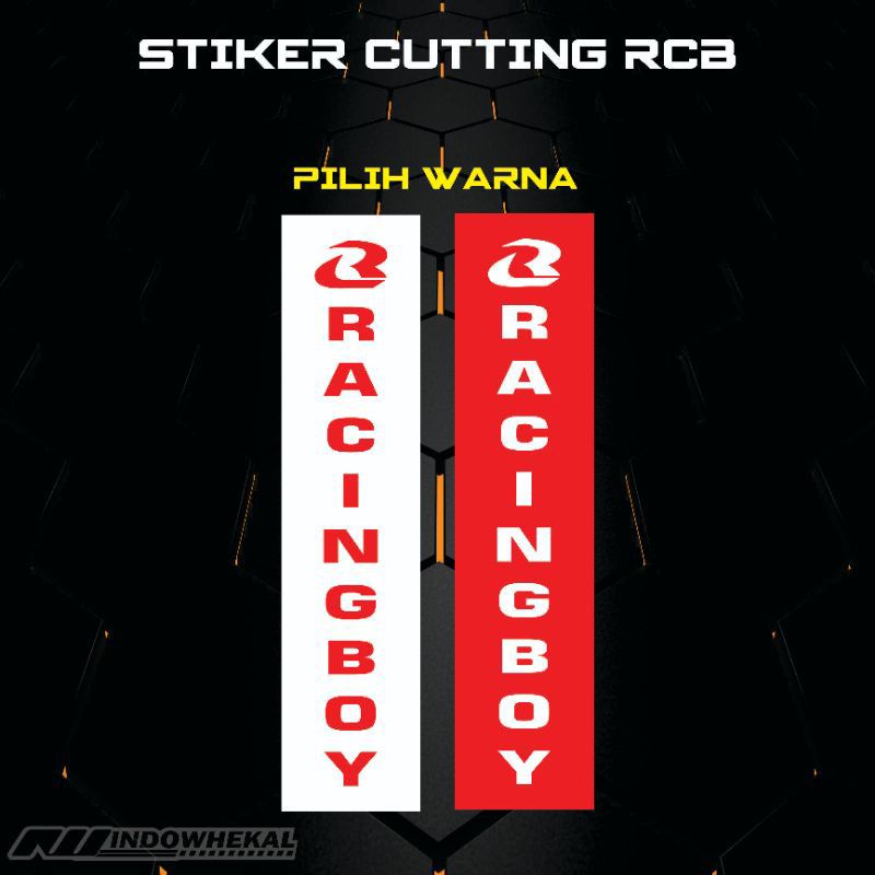 Jual STIKER CUTTING STICKER SOK DEPAN RCB RACING BOY | Shopee Indonesia