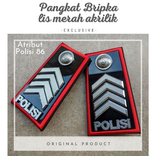 Jual Pangkat bripka lis merah / pangkat bripka / pdh polri /polri ...