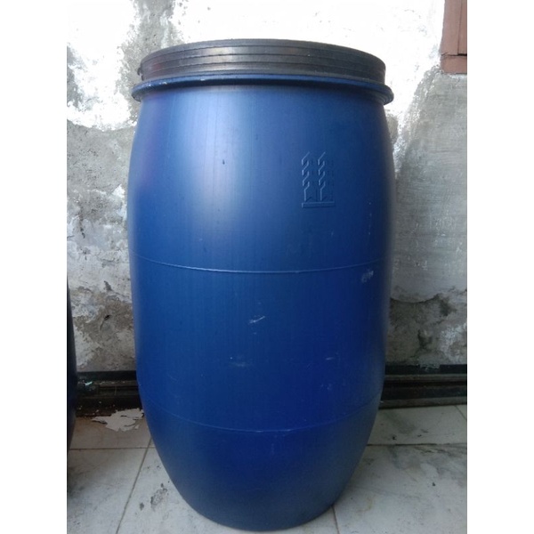 Jual Tong Biru 120L/Tempat sampah/Tampungan Air/Tempat fermentasi pakan ...