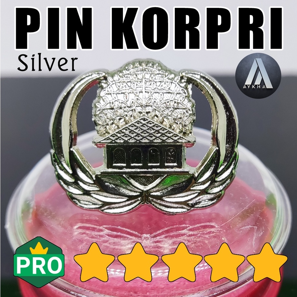 Jual Pin KORPRI PENITI SILVER PNS ASN Abdi Negara COR Tebal Ukuran ...