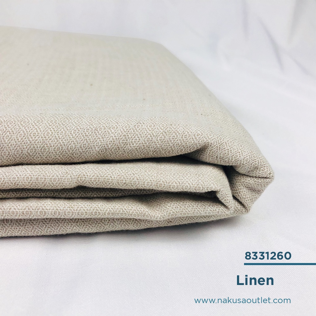 Jual Kain Linen 20s Premium Motif Plain Warna Natural (Natural Colour ...