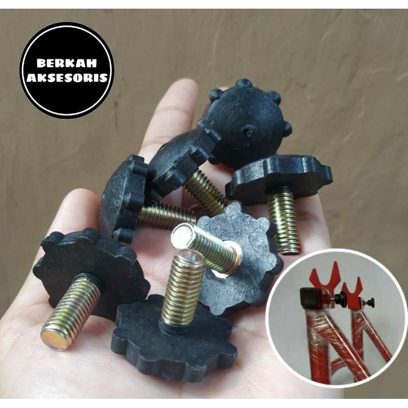 Jual Adjuster Baut Kunci Standar Paddock Pedok Motor Universal | Shopee ...