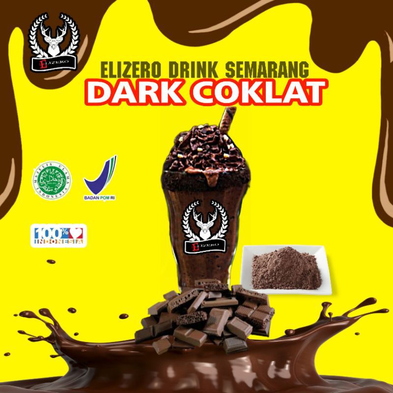 Jual Bubuk minuman coklat dark 500gr/bubuk minuman dark choco 500gram ...