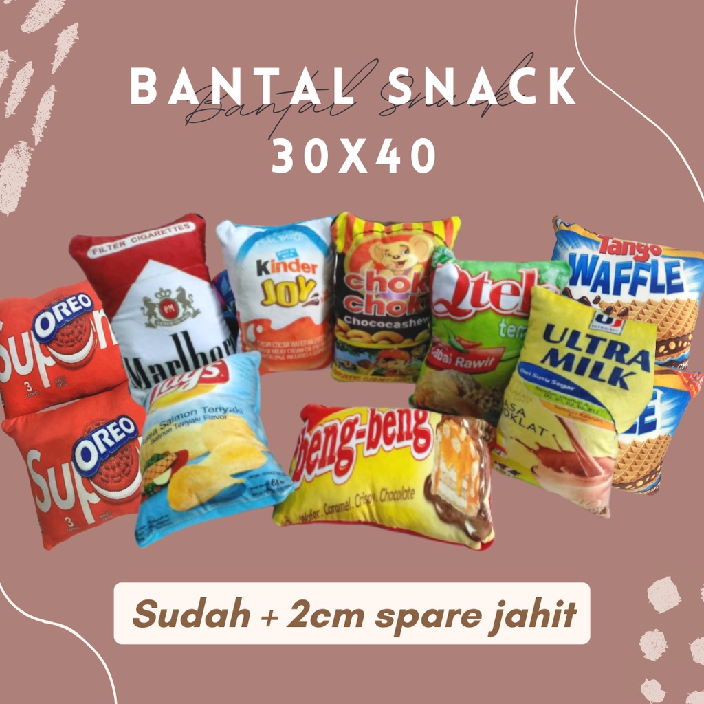Jual Bantal Snack (HARGA GROSIR)PRINTING BAHAN YELVO IMPORT | Shopee ...