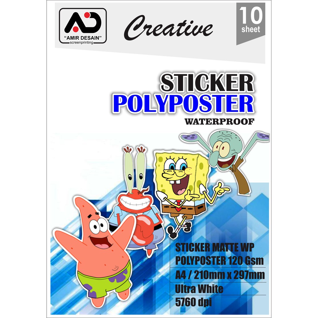 Jual kertas sticker polyposter a4 | Shopee Indonesia