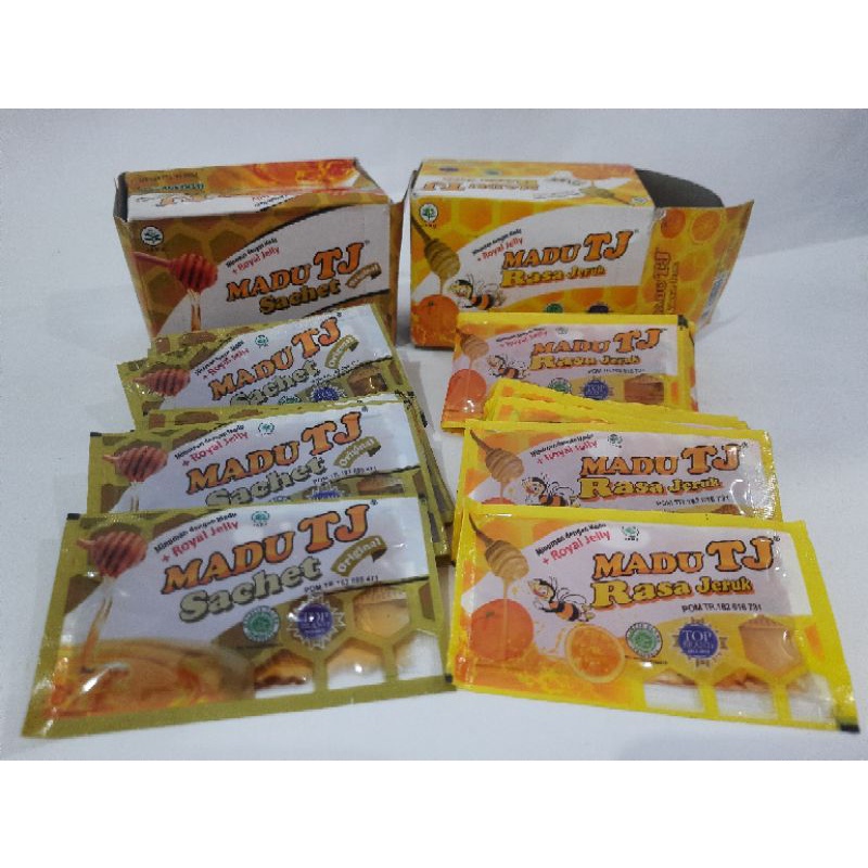 Jual Madu TJ Rasa Jeruk dan Original Kemasan Sachet 20 gr Minuman ...