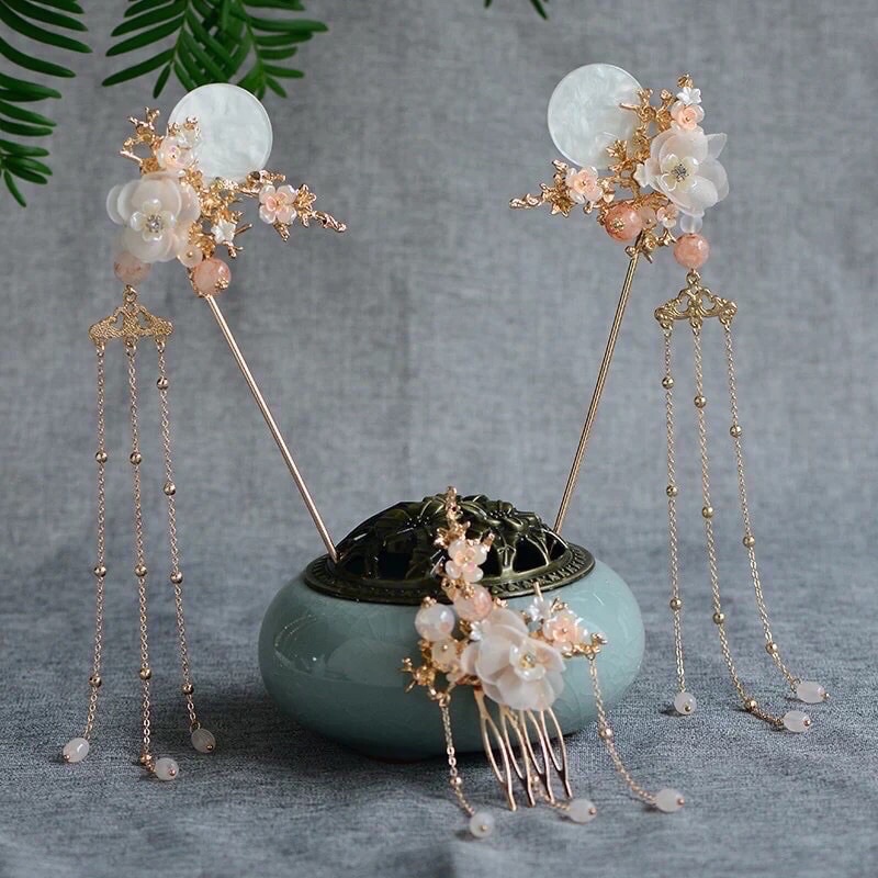 Jual TK7 Marie - Tusuk konde sangjit chinese hairpin headpice oriental ...