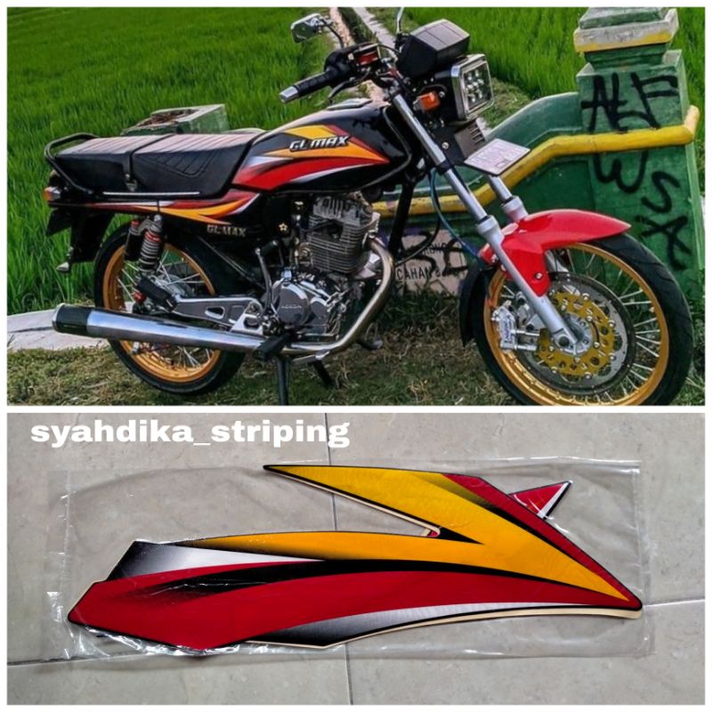 Jual STICKER STRIPING LIS BODY MOTOR HONDA GL MAX NEO TECH 2004 2005 ...